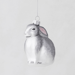 Silver Rabbit Ornament | Z Gallerie