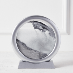 Sand Art With Stand - Silver | Zgallerie